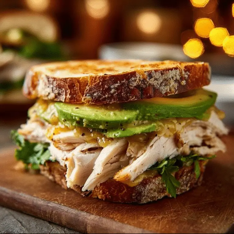 Honey Mustard Turkey Avocado Sandwich