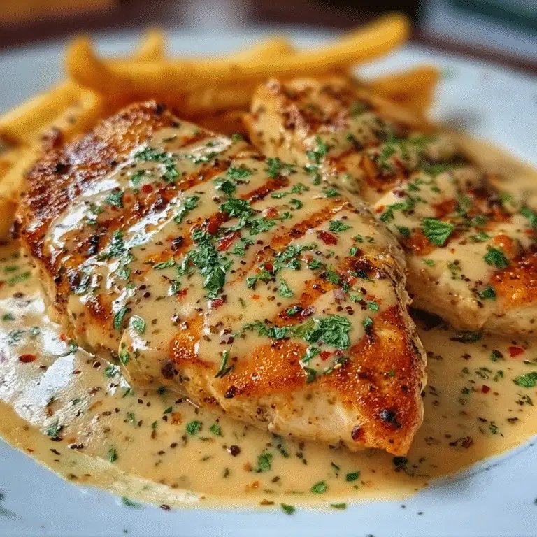 Chicken Fillet in Spicy, Creamy Garlic-Parmesan Sauce