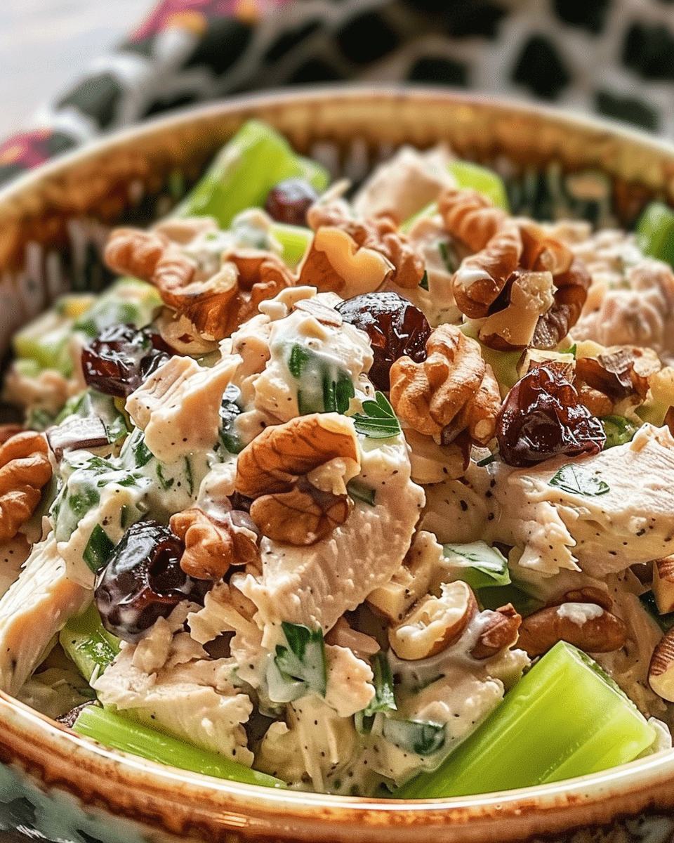 Ensalada de Pollo con Arándanos y Nuez